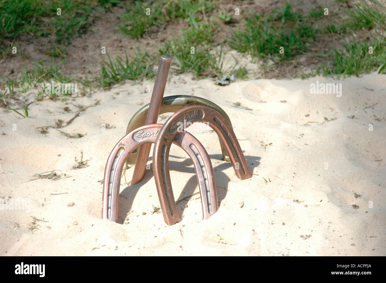 Horseshoe PIT et chaussures pour le vrai jeu à dude ranch fait dans l ...
