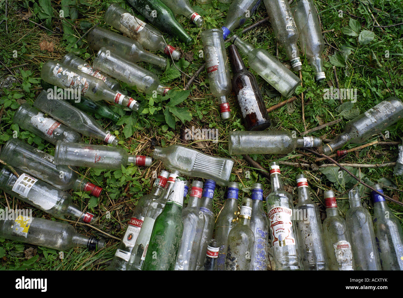 Bouteilles de vodka Banque de photographies et d’images à haute ...