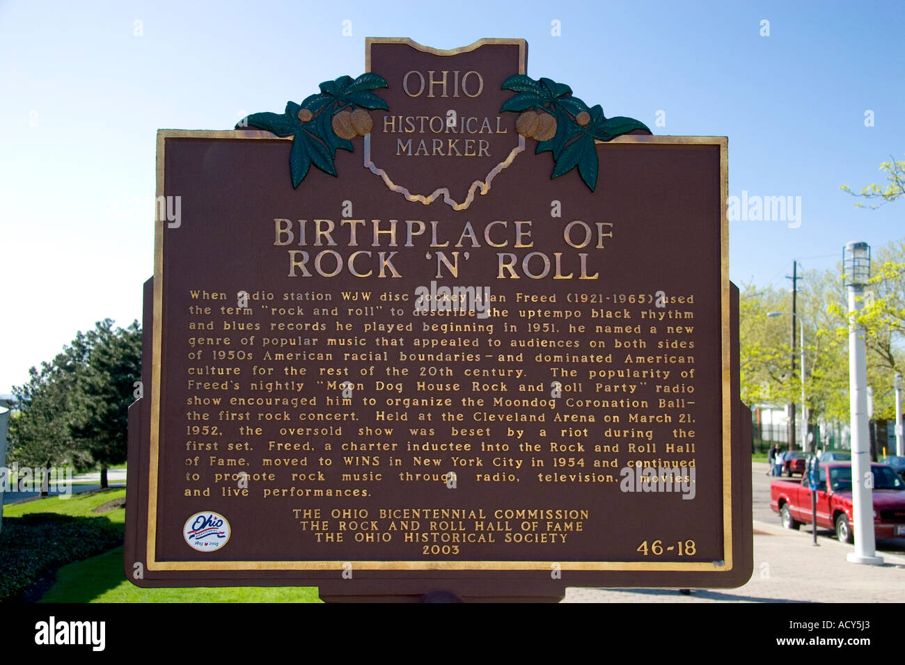 Cleveland ohio rock and roll monument historique Banque de ...