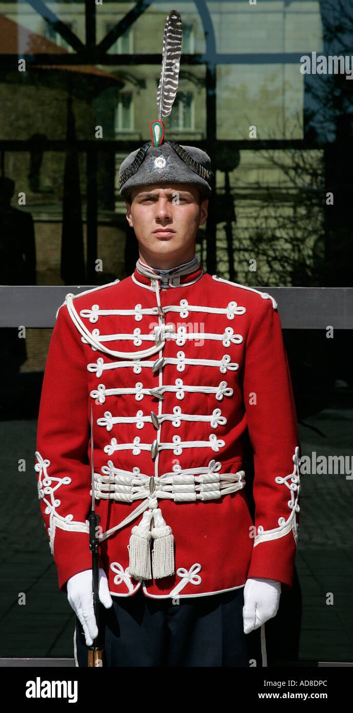 Garde soldat soldats uniforme l'évolution d'un secours d'entrée passage ...