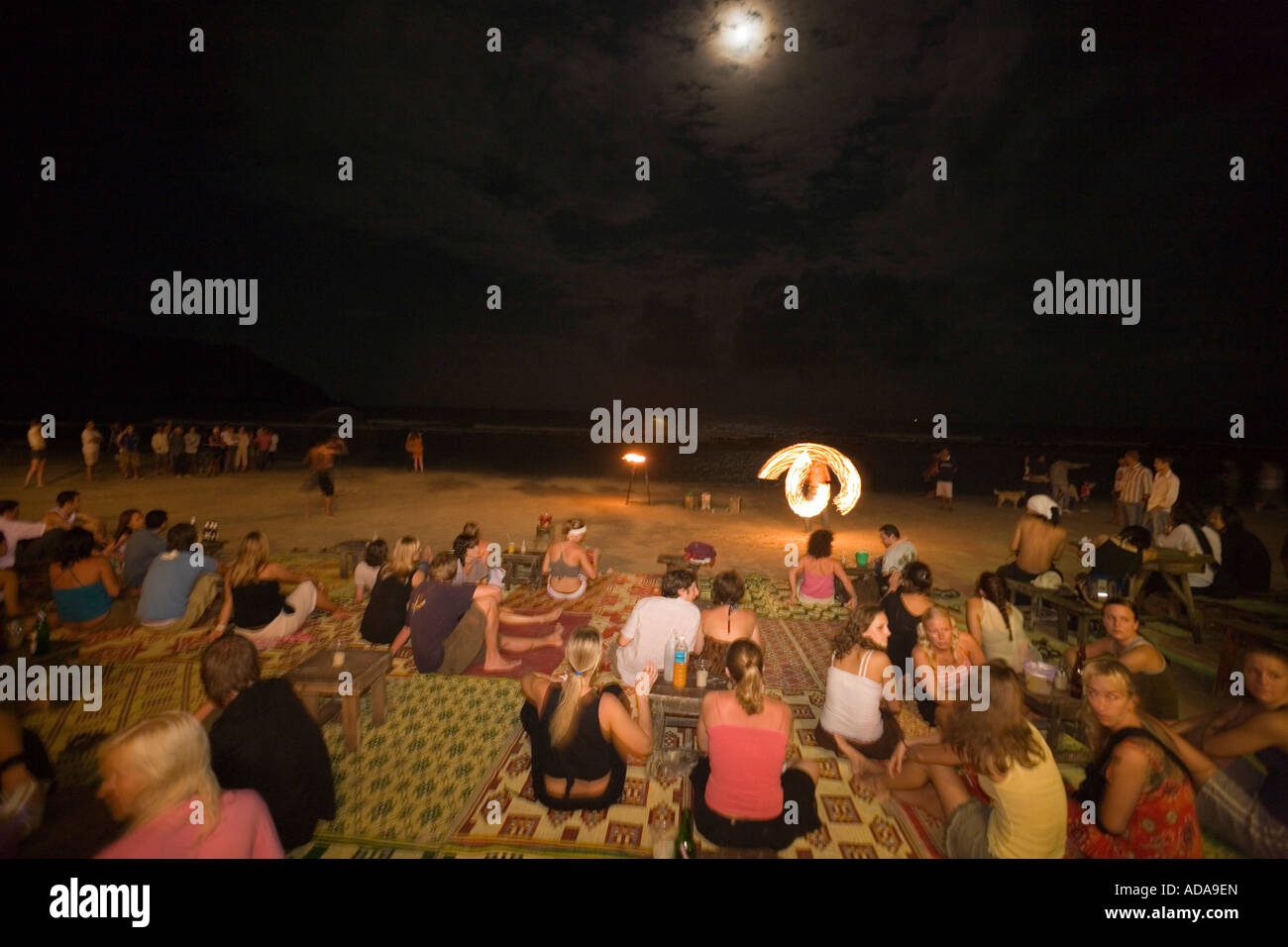 Full Moon Party at beach Hat Rin Nok Sunrise Beach Ko Pha Ngan ...