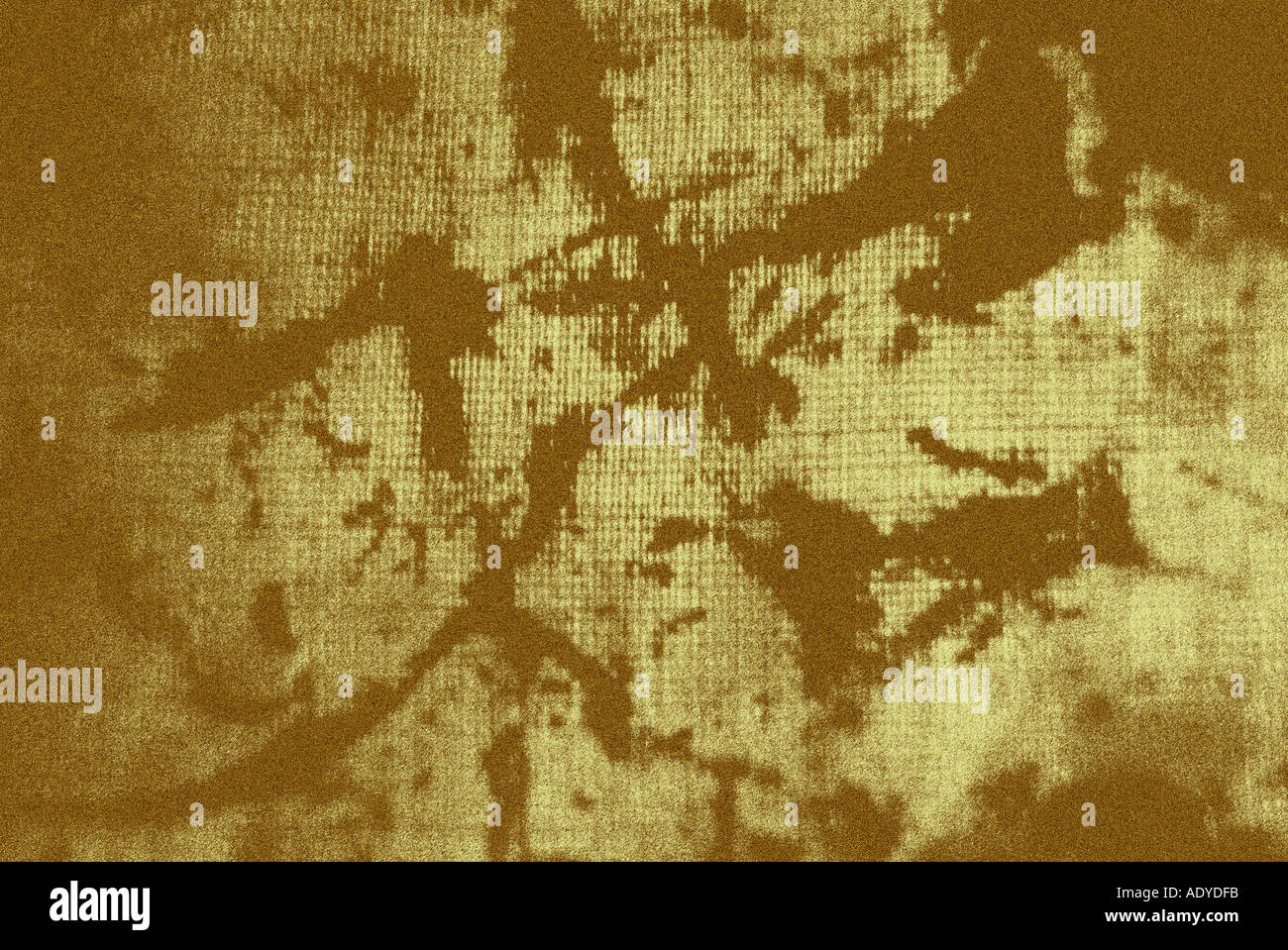 Je fond en toile tissu grossier détail une tache d'encre sépia peinture ...