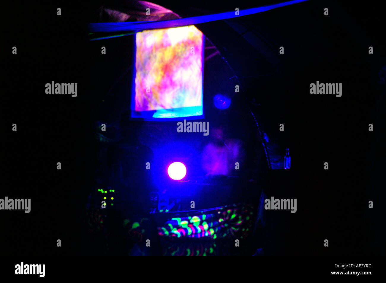 Festival rave party night stage decoration Banque de photographies et d ...