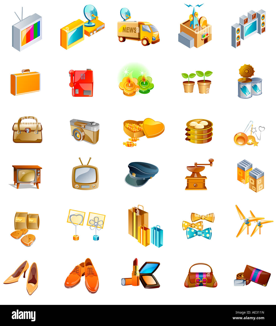 Différents types d'objets Photo Stock - Alamy