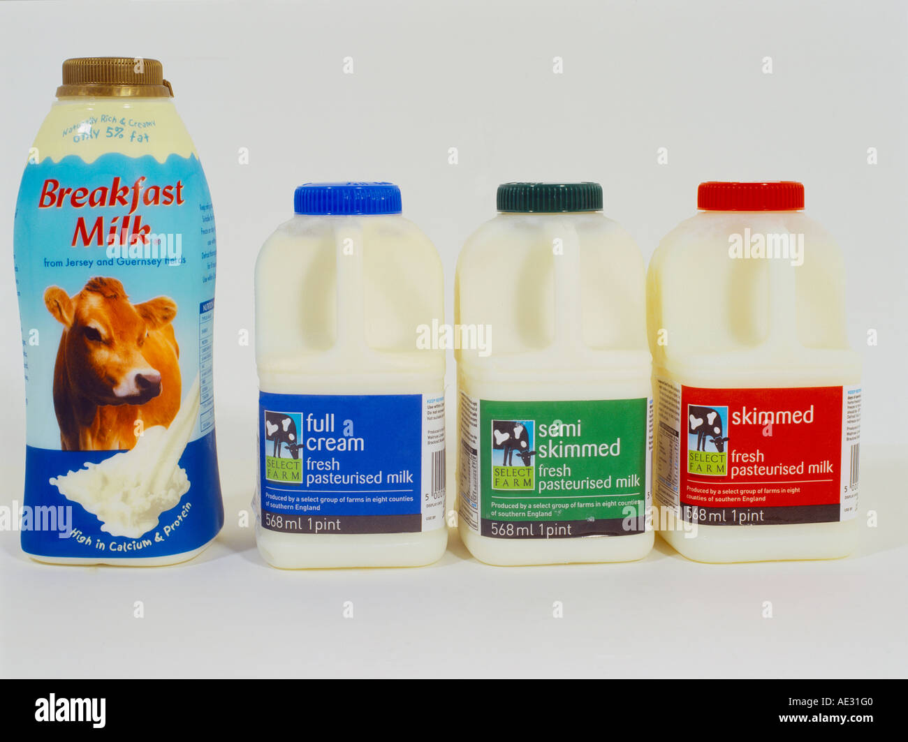 Types De Lait Banque d'image et photos - Alamy