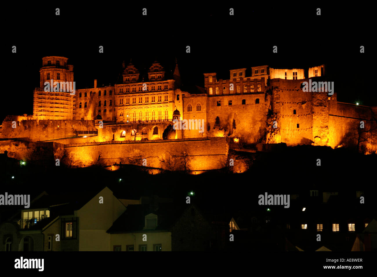Heidelberg bei nacht Banque de photographies et d’images à haute ...