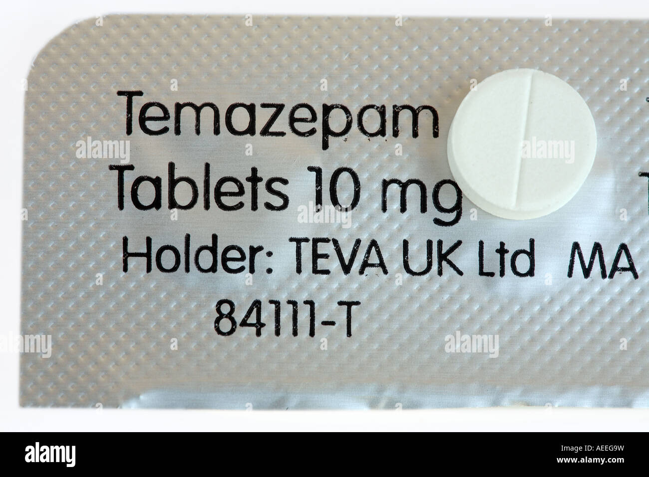 Temazepam tablets Banque de photographies et d’images à haute ...