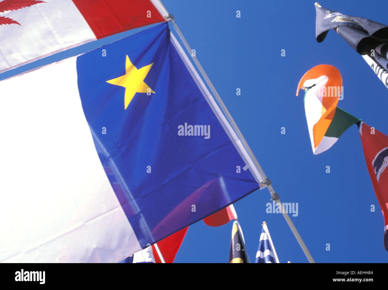 Acadian flag Banque de photographies et d’images à haute résolution - Alamy