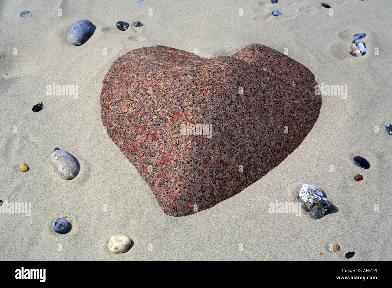 Un Coeur En Pierre Banque d'image et photos - Alamy