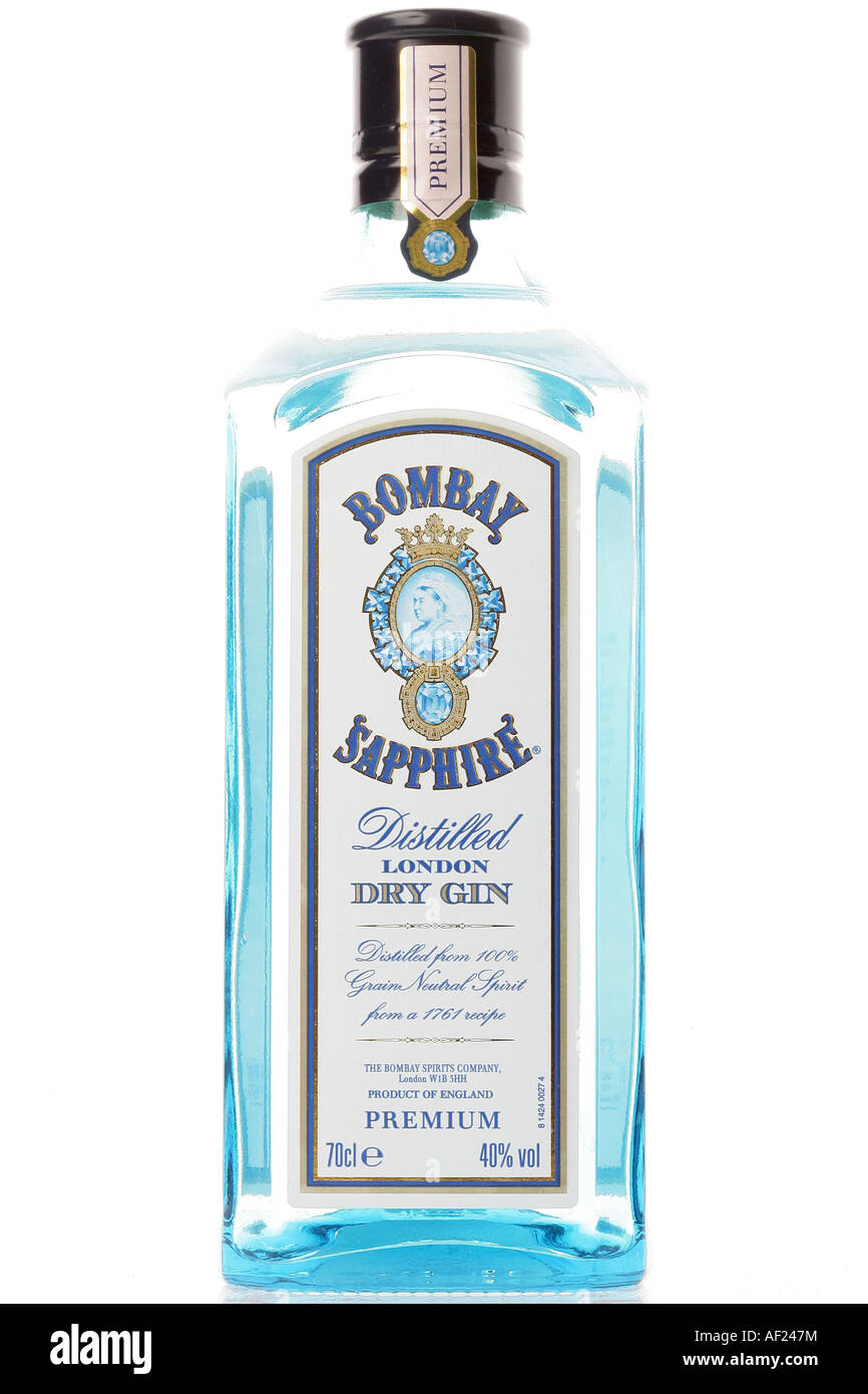 Bouteilles de gin bombay sapphire Banque de photographies et d’images à ...