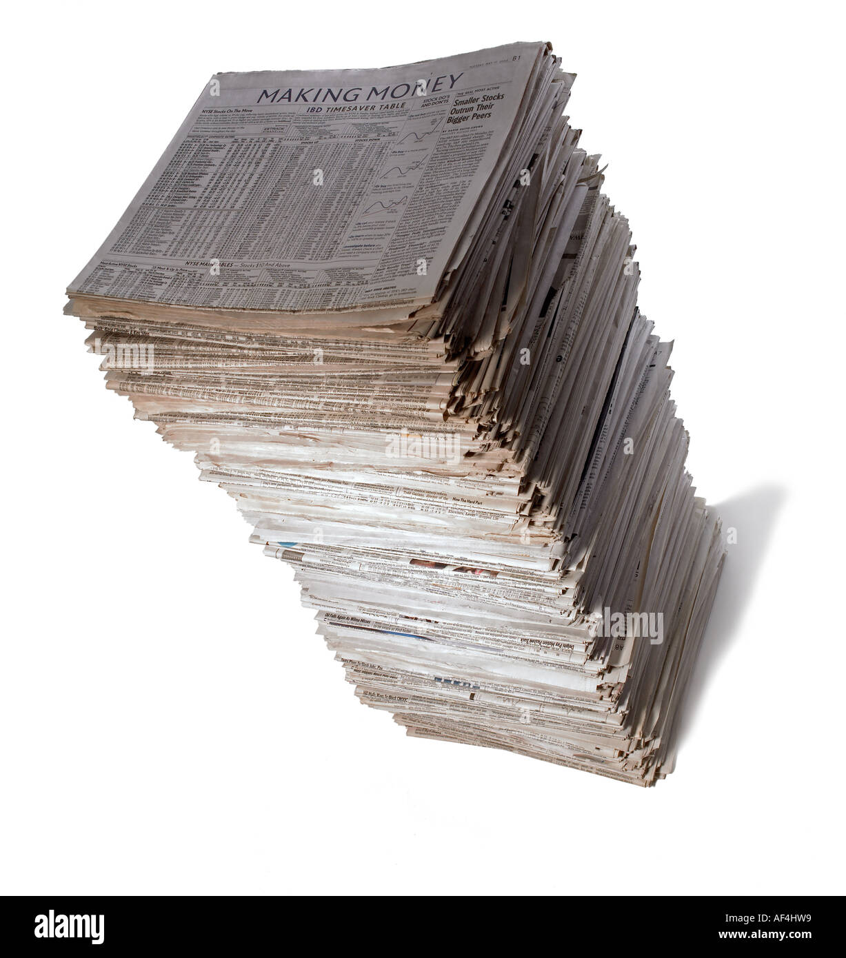 Piles de journaux Banque de photographies et d’images à haute ...