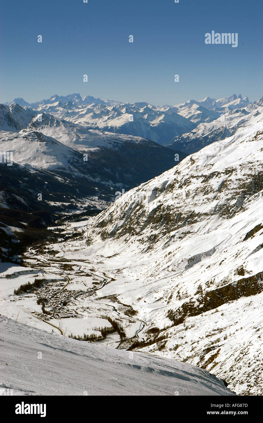 Bonneval sur arc neige Banque de photographies et d’images à haute ...