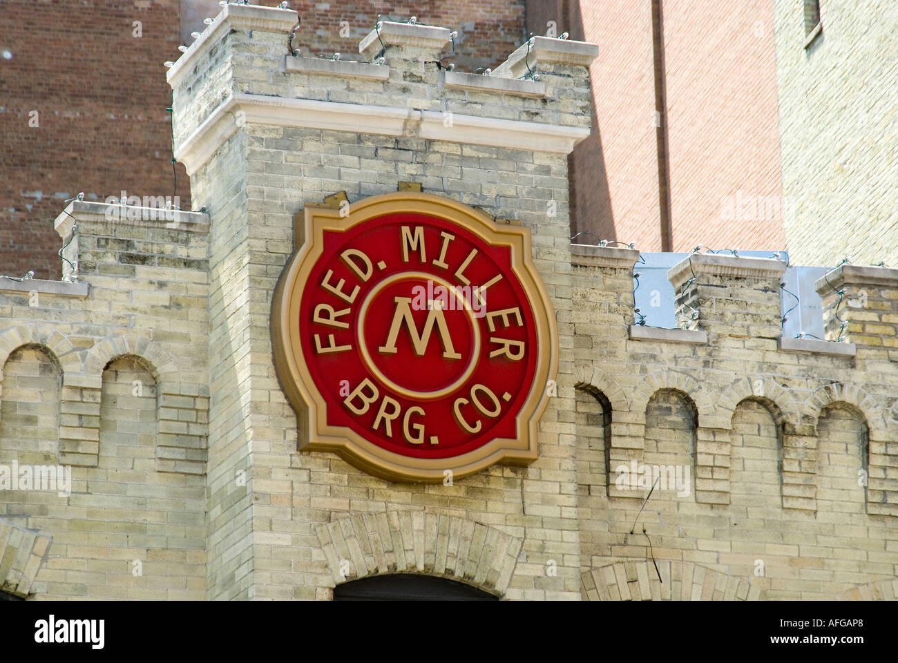 Panneau de visite de la brasserie miller Banque de photographies et d ...
