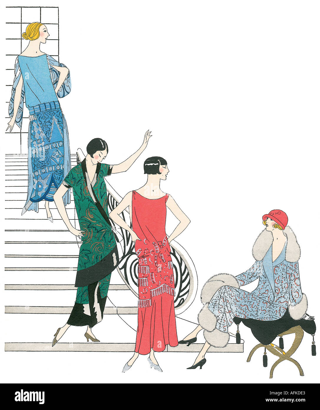 Mode des années 1920 illustration Banque de photographies et d’images à ...