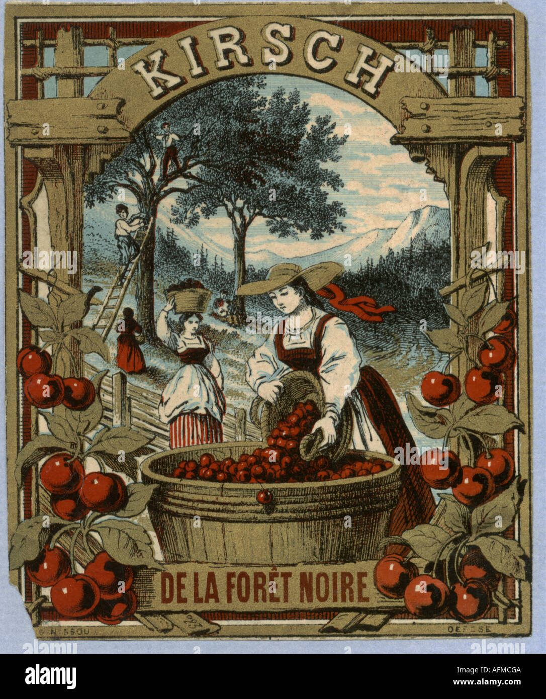Kirsch etiquette Banque de photographies et d’images à haute résolution ...
