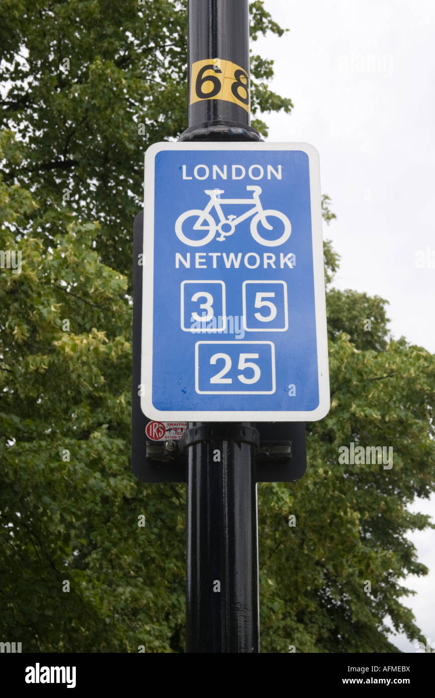 London cycle Réseau Inscription sur Clapham Common Partie de l'échelle ...