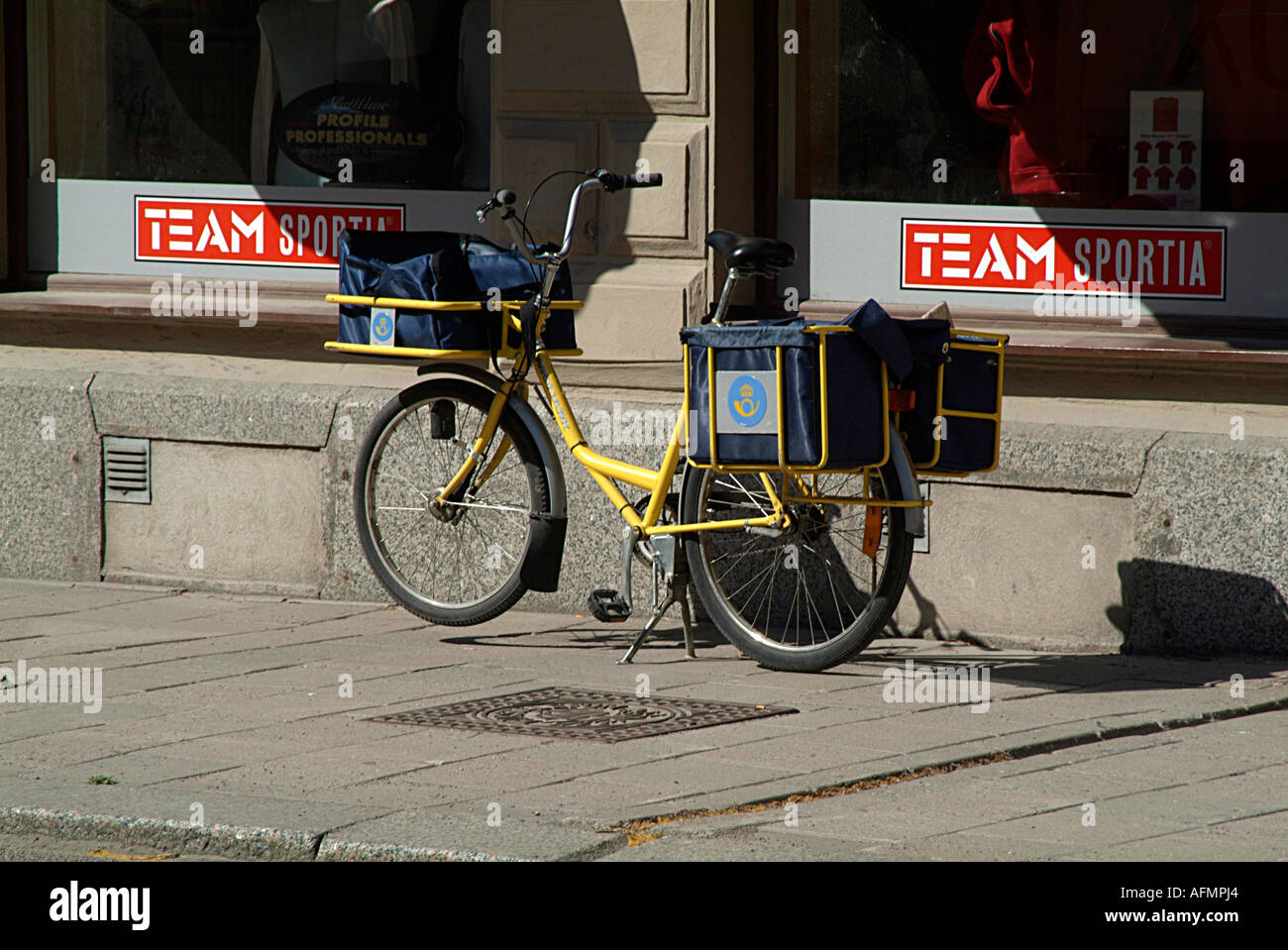 Le suédois, poster, à vélo, de la poste, service, pousser, pushbike ...