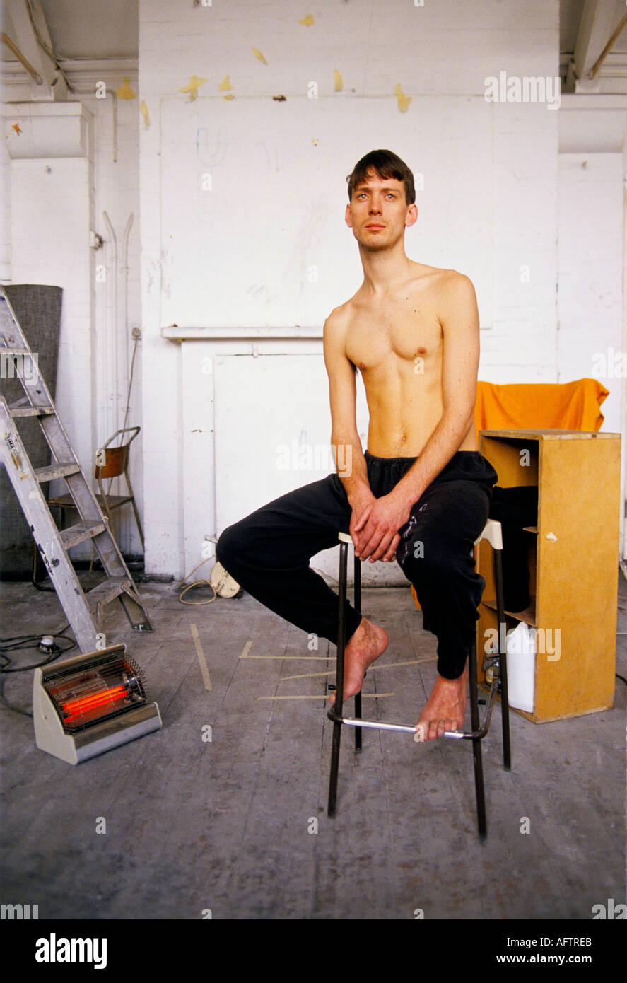 Male model life drawing class Banque de photographies et d’images à ...