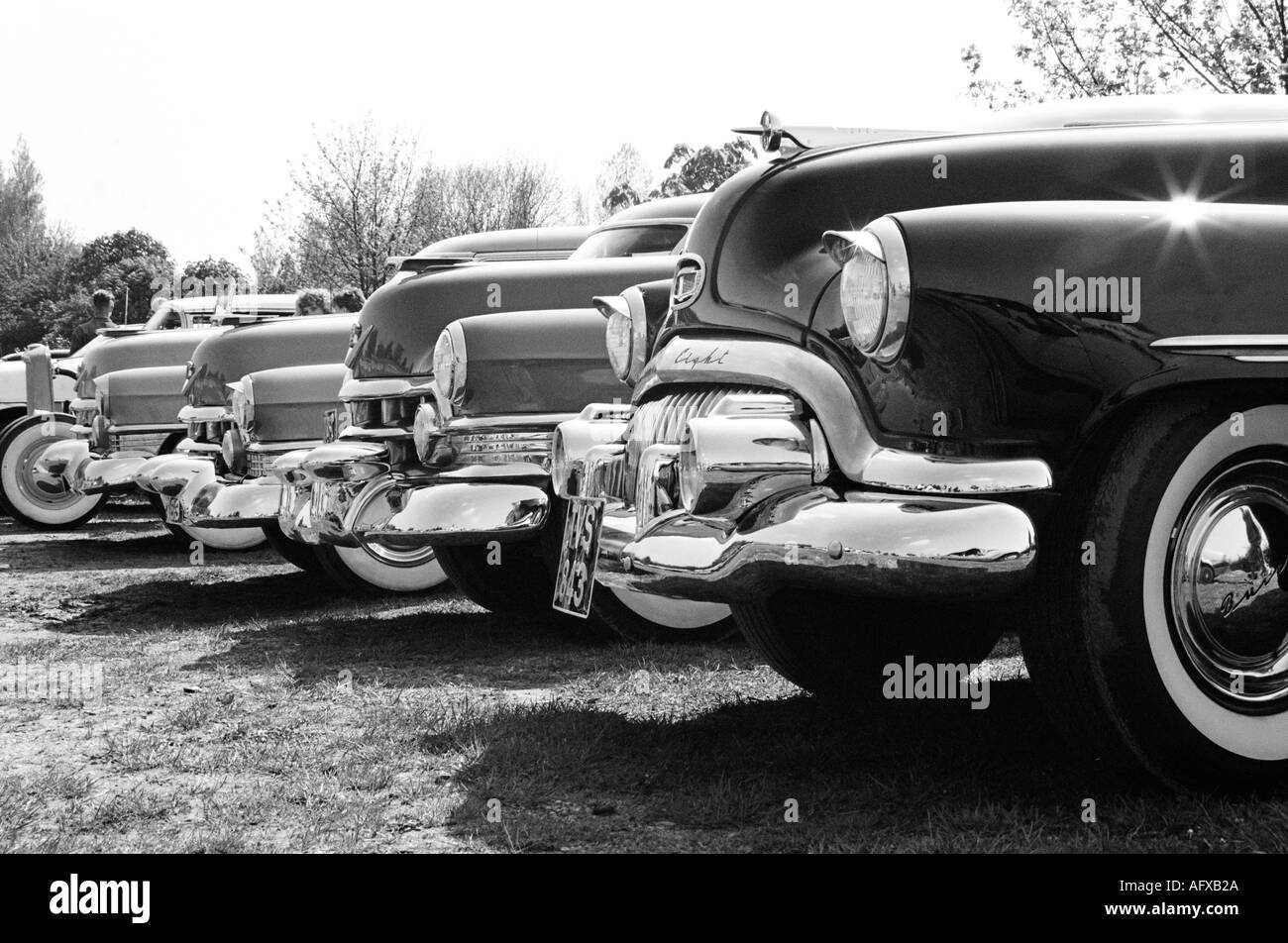 1960s american cars Banque d'images noir et blanc - Alamy