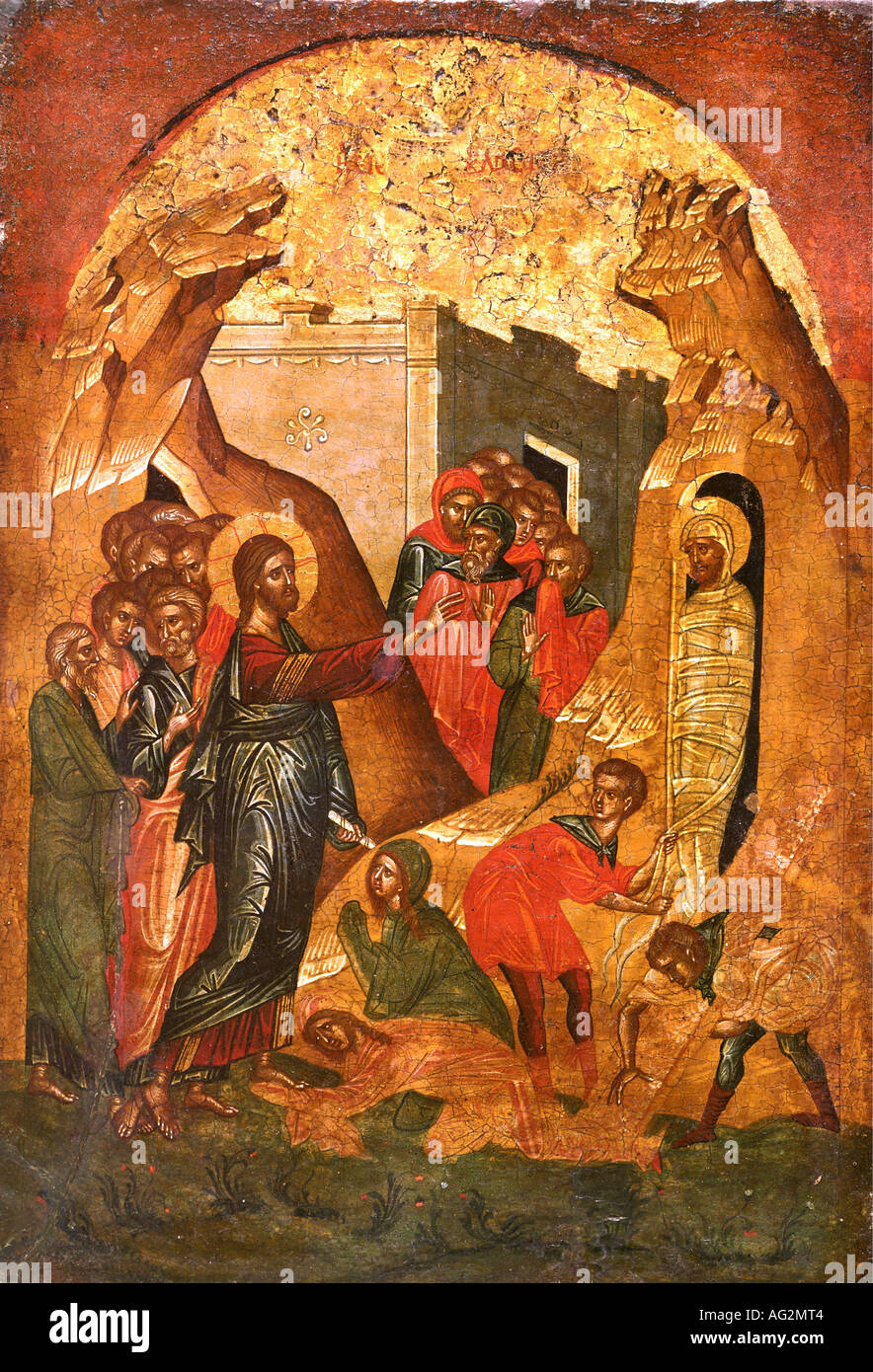 Beaux-arts, art relgious, Jésus Christ, miracles, résurrection de ...