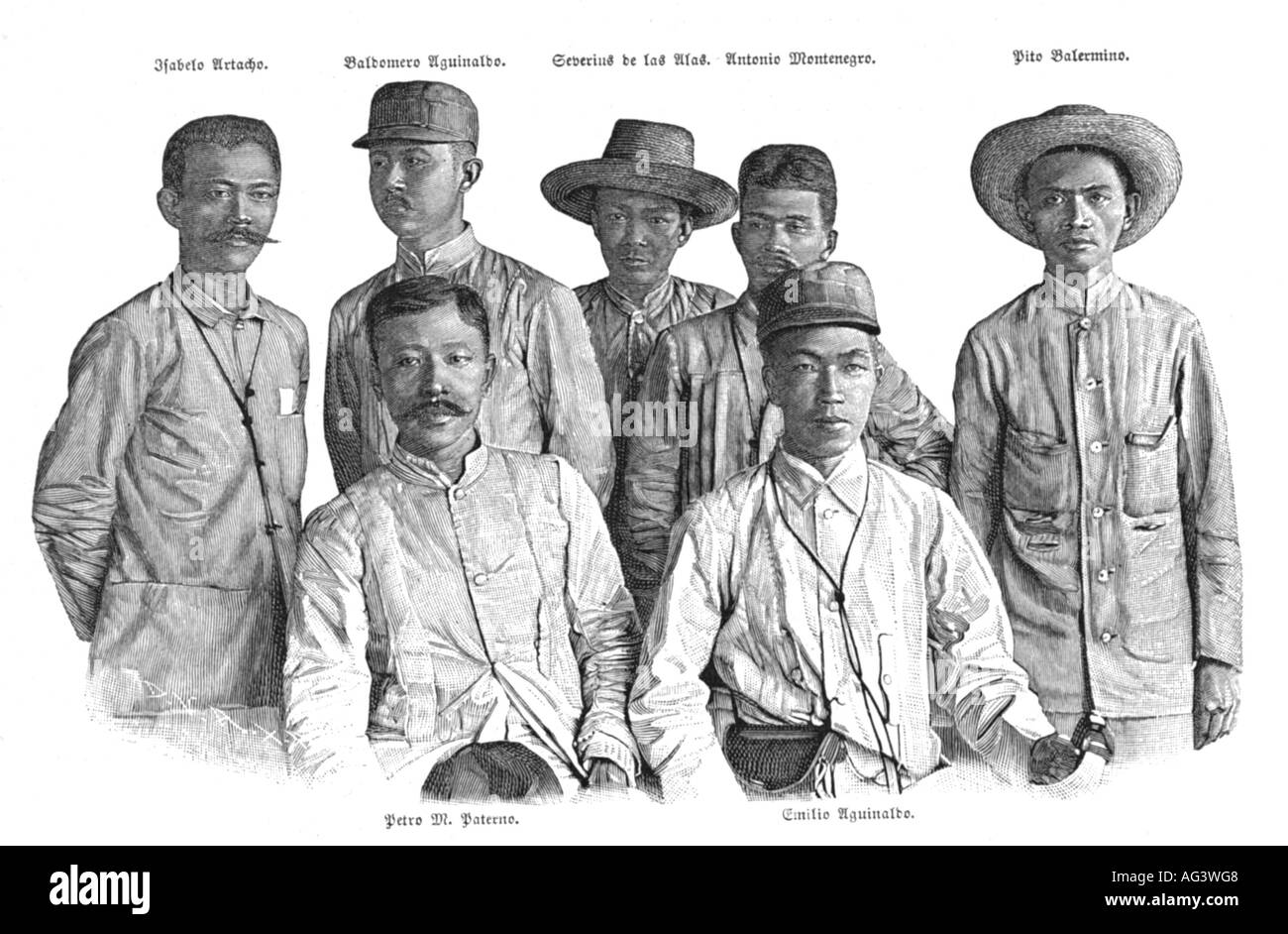 Aguinaldo y Fame, Emilio, 22.3.1869 - 6.2.1964, général et politicien ...