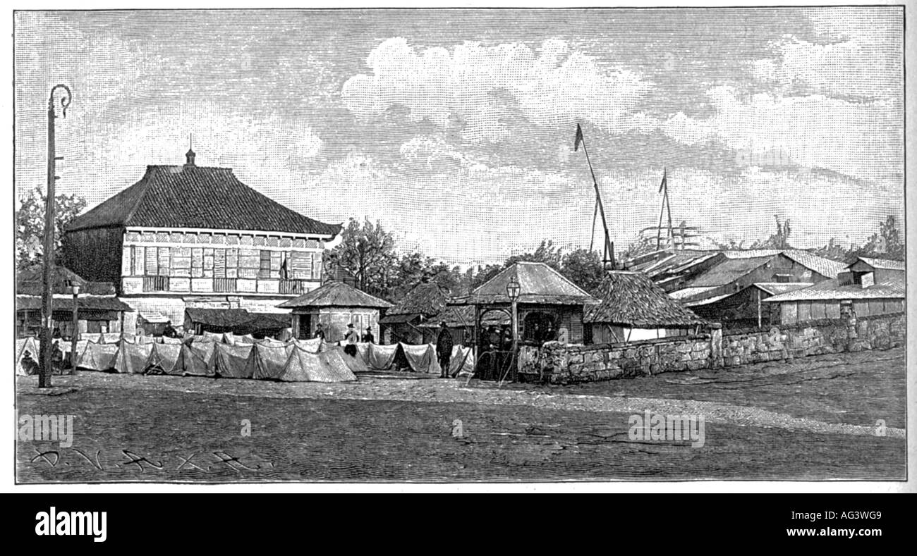 Guerre américano philippine Banque d'images noir et blanc - Alamy