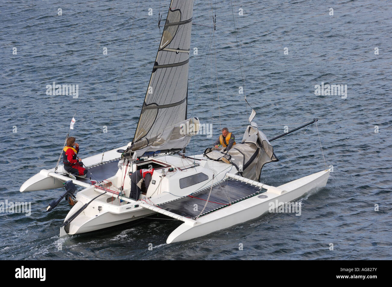 Catamaran de course Banque de photographies et d’images à haute ...