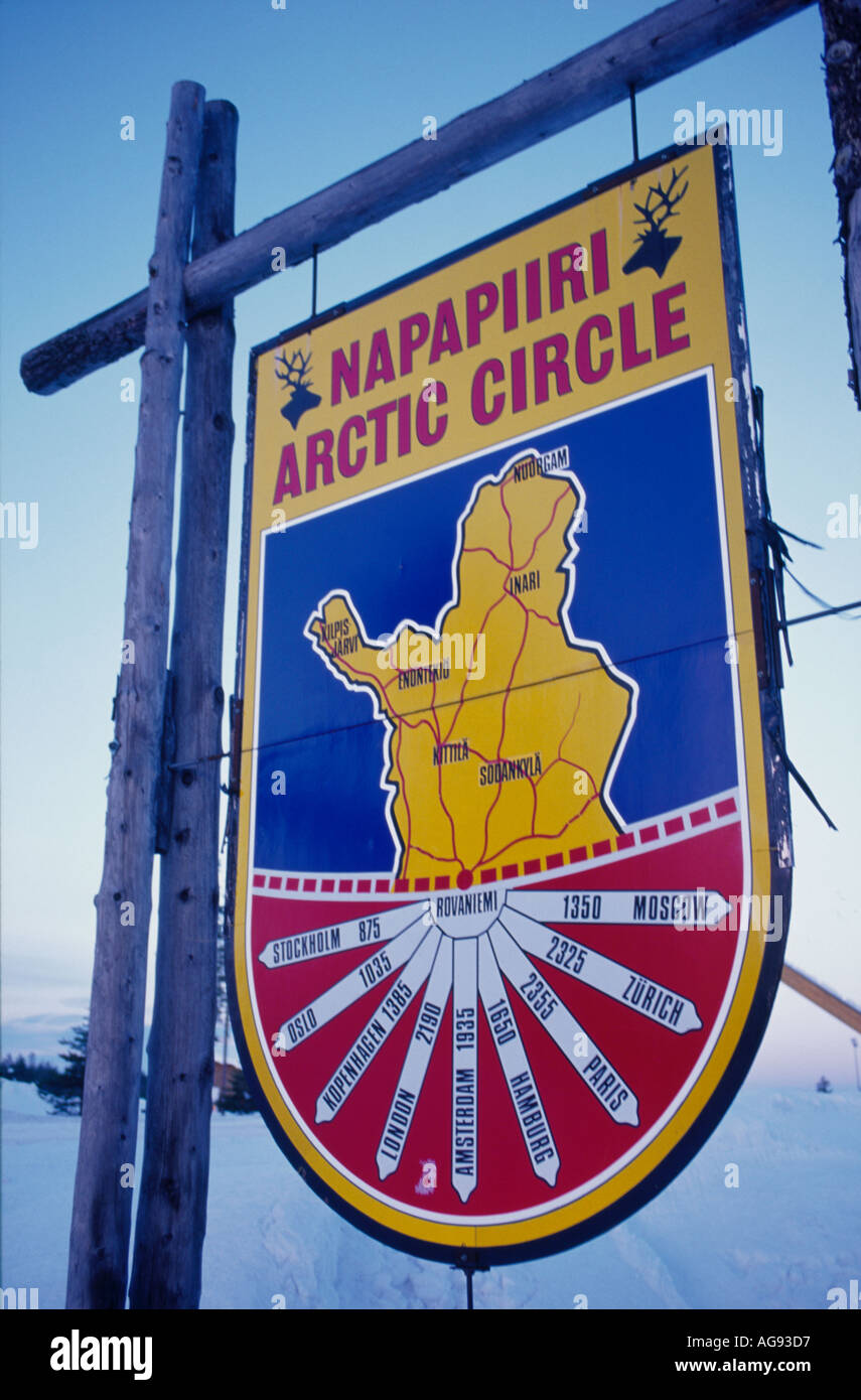 Arctic circle map Banque de photographies et d’images à haute ...