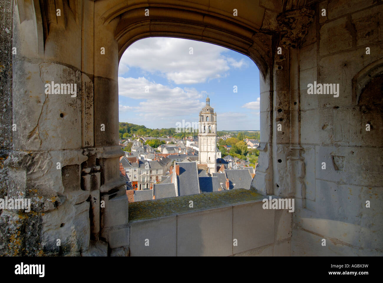 Le Royal Lodge (Logis Royal), le château de Loches, sud-Touraine, France Photo Stock - Alamy
