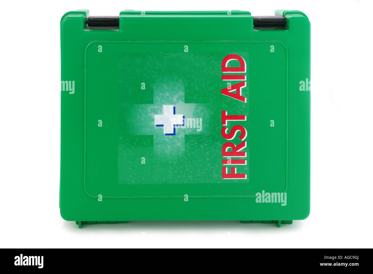 Boîte de secours sur fond blanc Photo Stock - Alamy