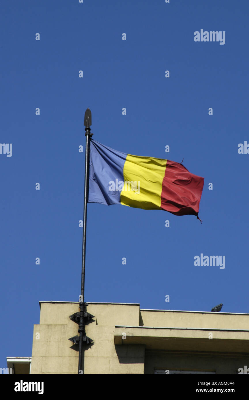 Drapeau roumain Banque de photographies et d’images à haute résolution ...