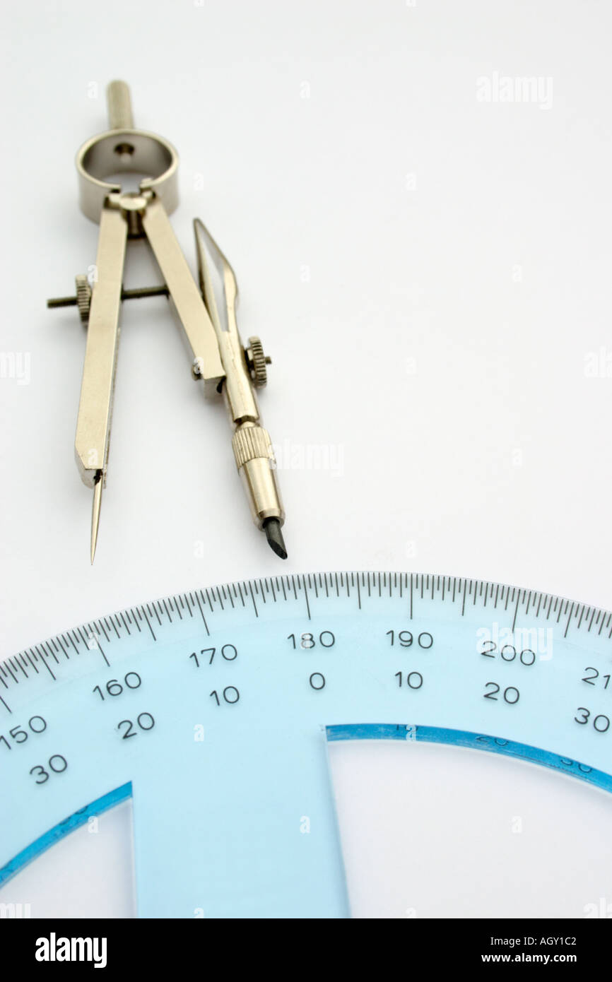 Compas rapporteur d'ingénierie de précision ou d'instruments de dessin ...