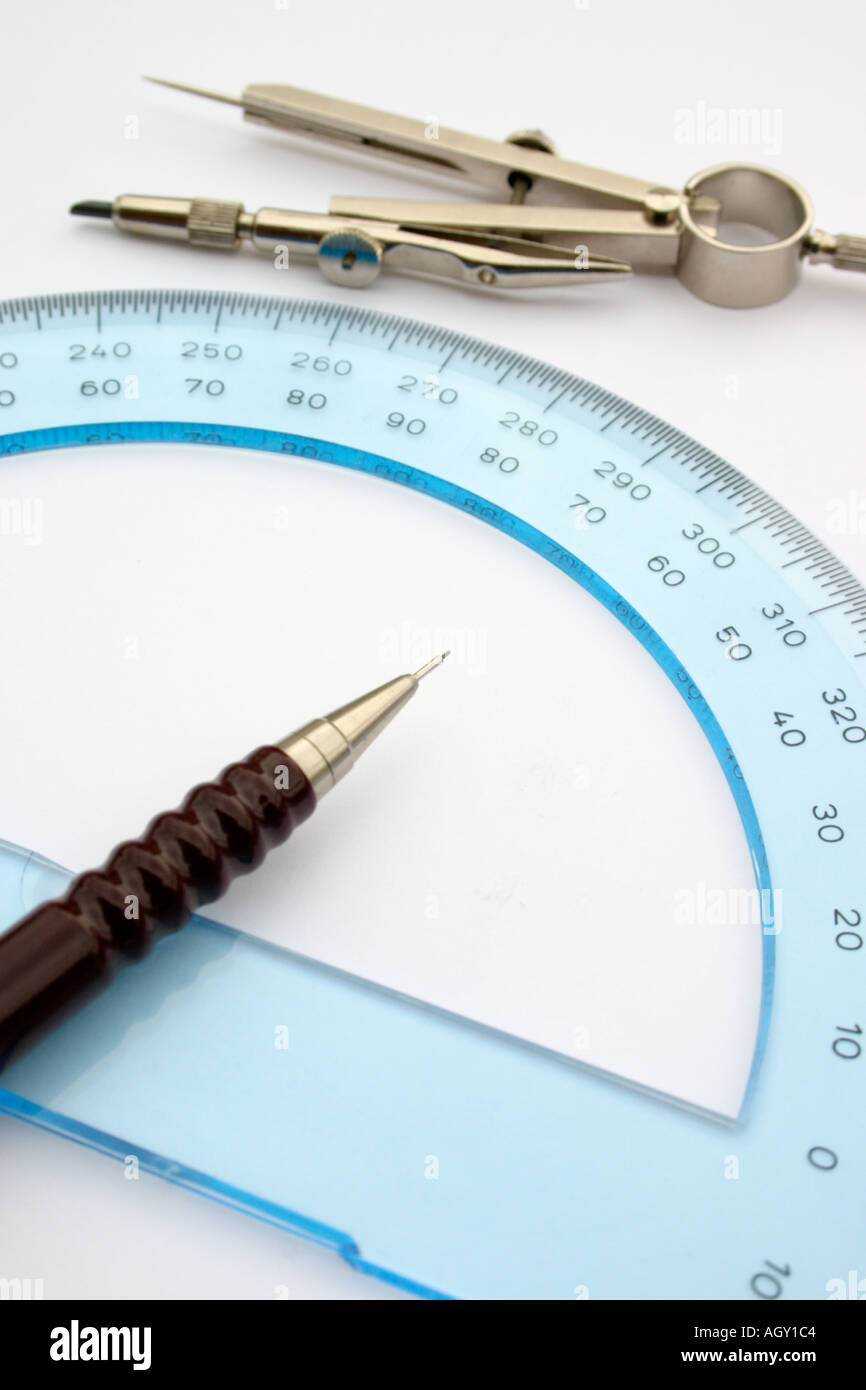 Crayon compas rapporteur d'ingénierie de précision ou d'instruments de ...