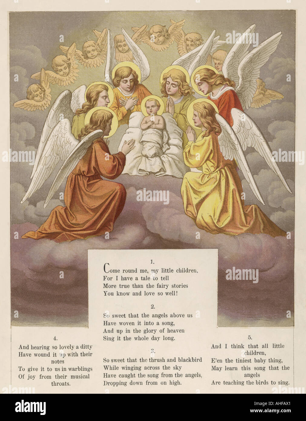 Jesus with angels Banque de photographies et d’images à haute résolution - Alamy