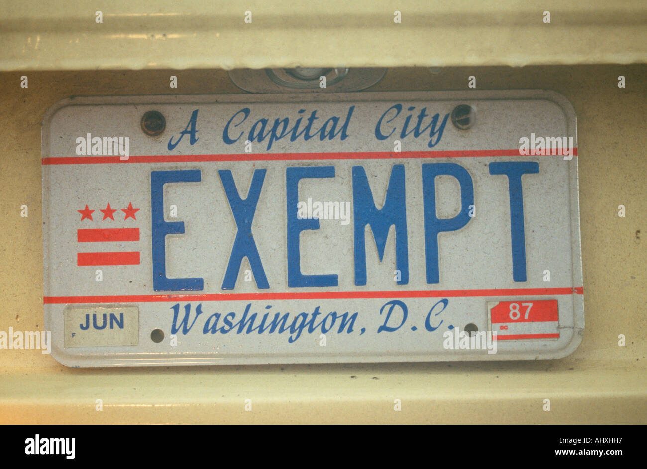 Washington dc plaques d'immatriculation Banque de photographies et d ...