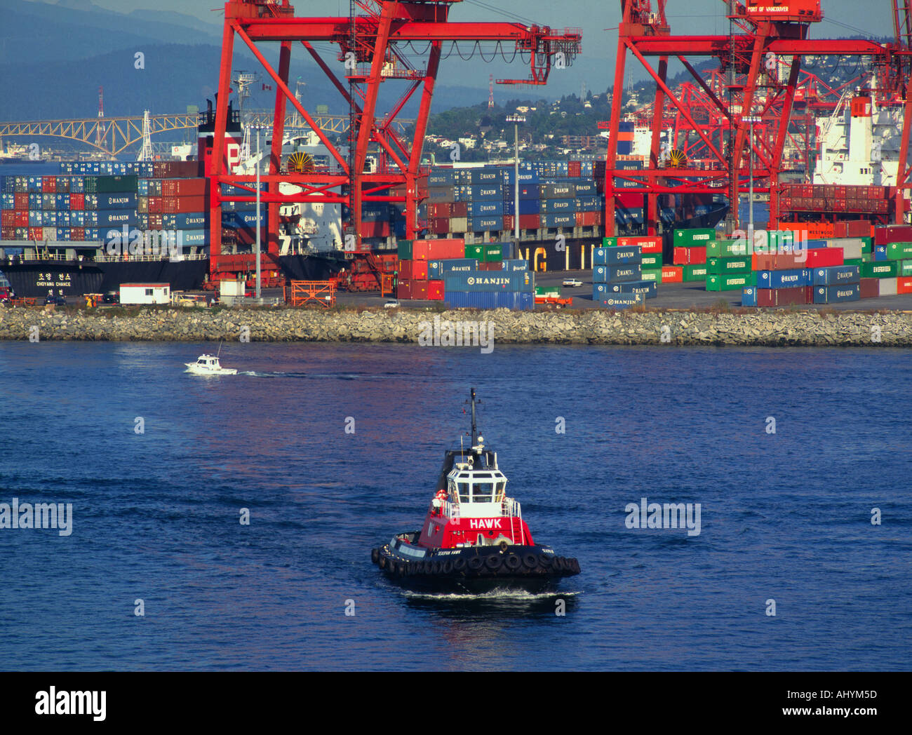 Canada Colombie-Britannique Vancouver activité portuaire bateau ...