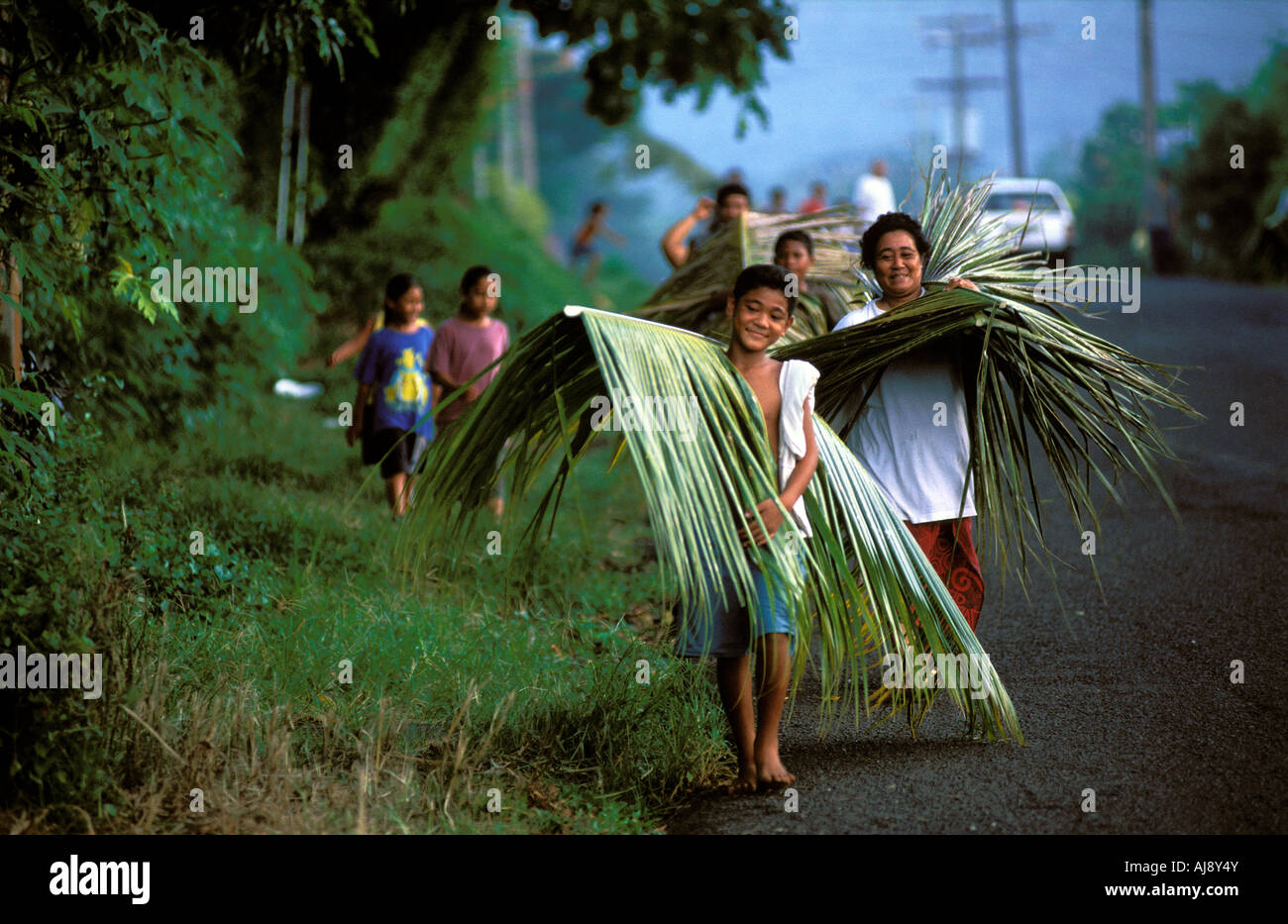 Polynesian woman western samoa south Banque de photographies et d ...