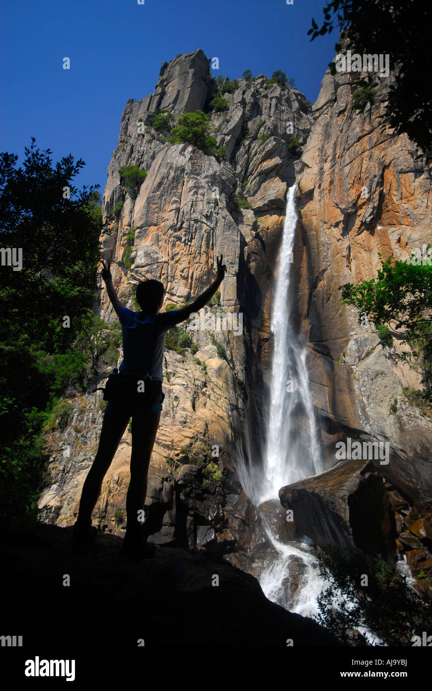 Cascade de Piscia di Gallo, Corse Photo Stock - Alamy