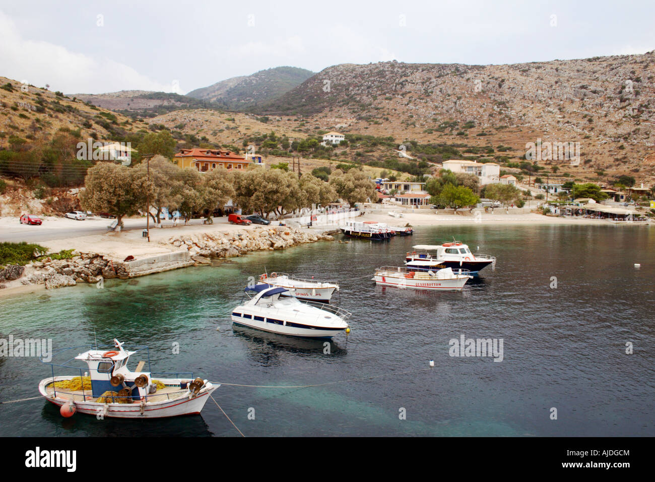 Port Saint Nicolas, l'île de Zakynthos, Grèce Photo Stock - Alamy