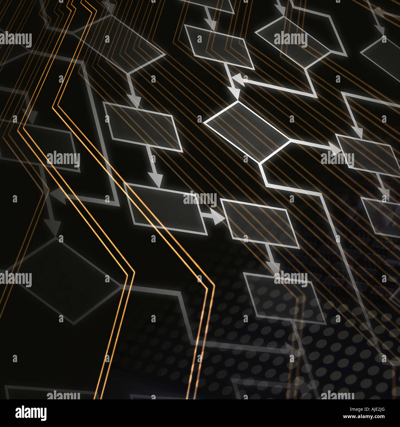 Organigramme de l'algorithme schéma abstrait Photo Stock - Alamy