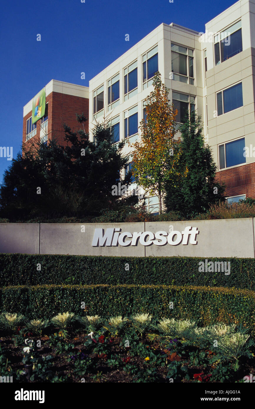 Microsoft Corporation Redmond Campus USA Washington Photo Stock - Alamy