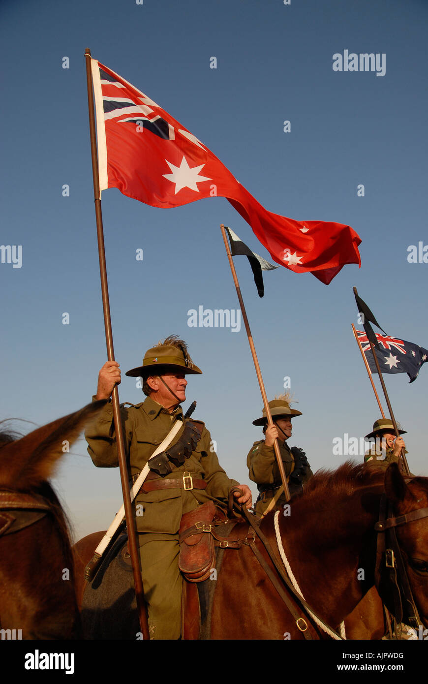 Australian mounted cavalry Banque de photographies et d’images à haute ...