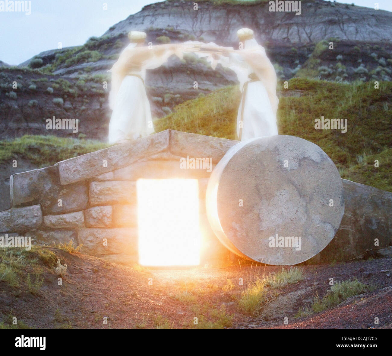 Jesus tomb angels Banque de photographies et d’images à haute résolution - Alamy