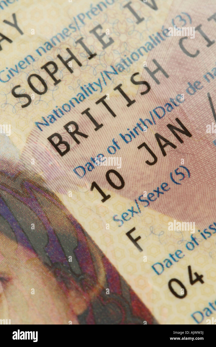 Certificat de naissance britannique Banque de photographies et d’images ...