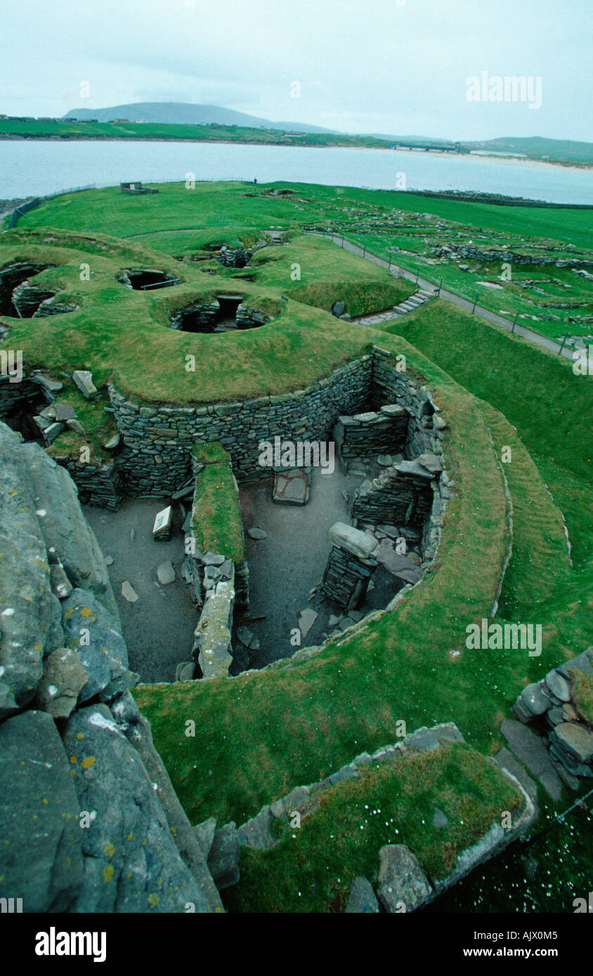Les ruines de jarlshof Banque de photographies et d’images à haute ...