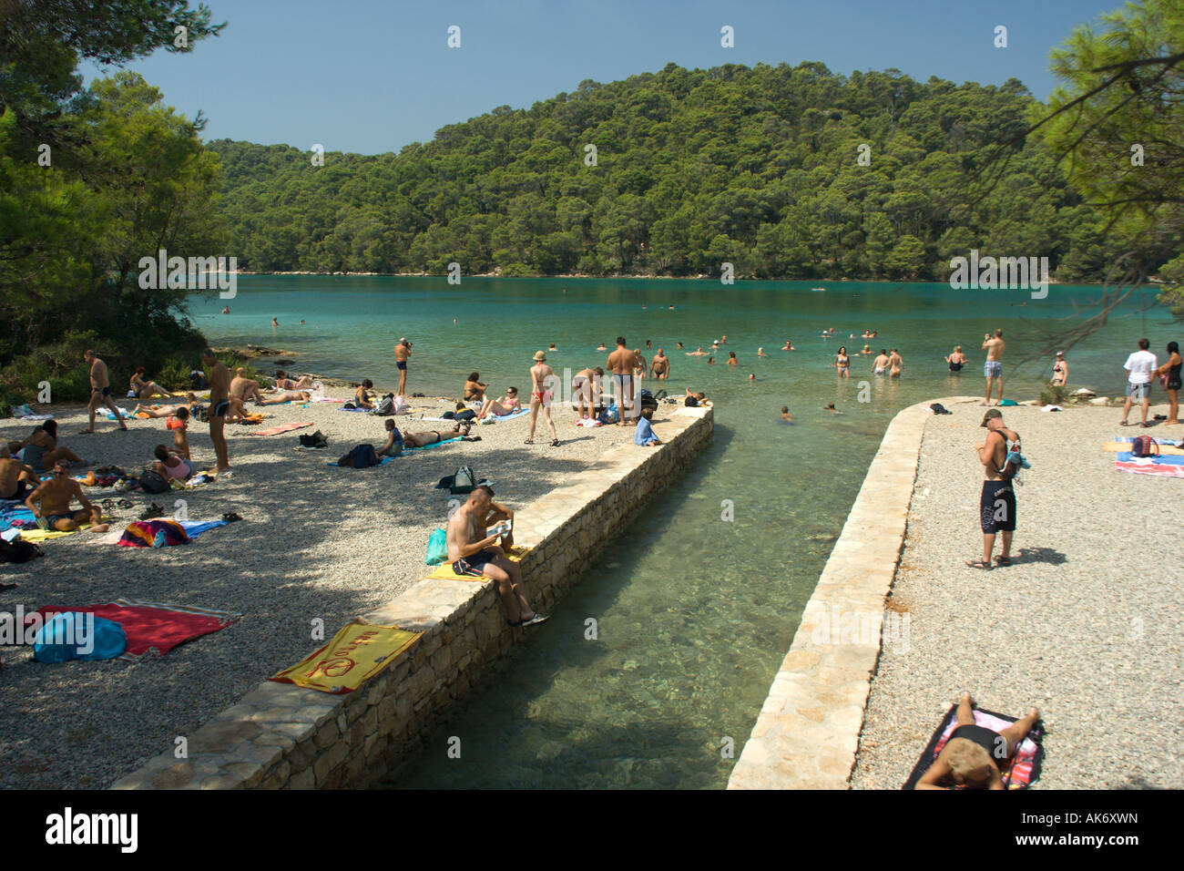 Mljet national park beach Banque de photographies et d’images à haute ...