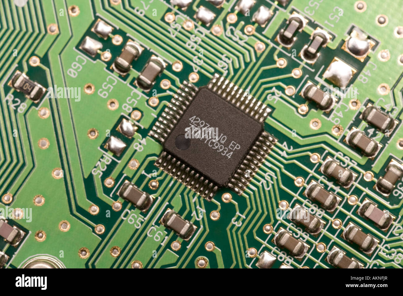 Close up numérique photographie de l'intérieur d'un ordinateur dont la ...