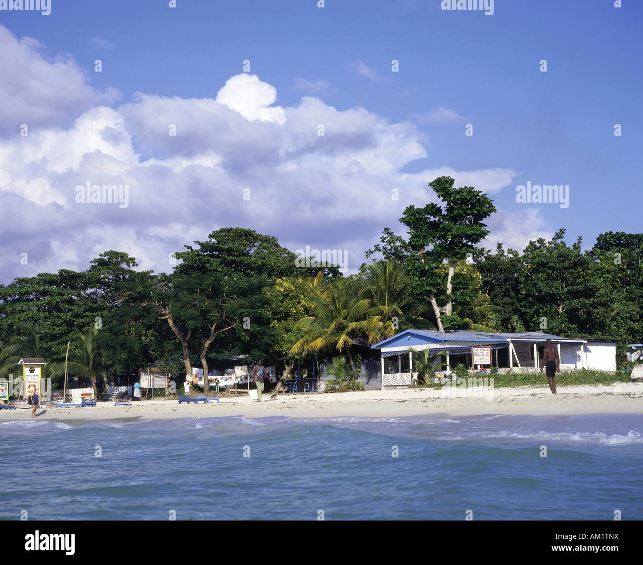 Géographie / billet, de la Jamaïque, Negril, Jamaïque de l'Ouest ...