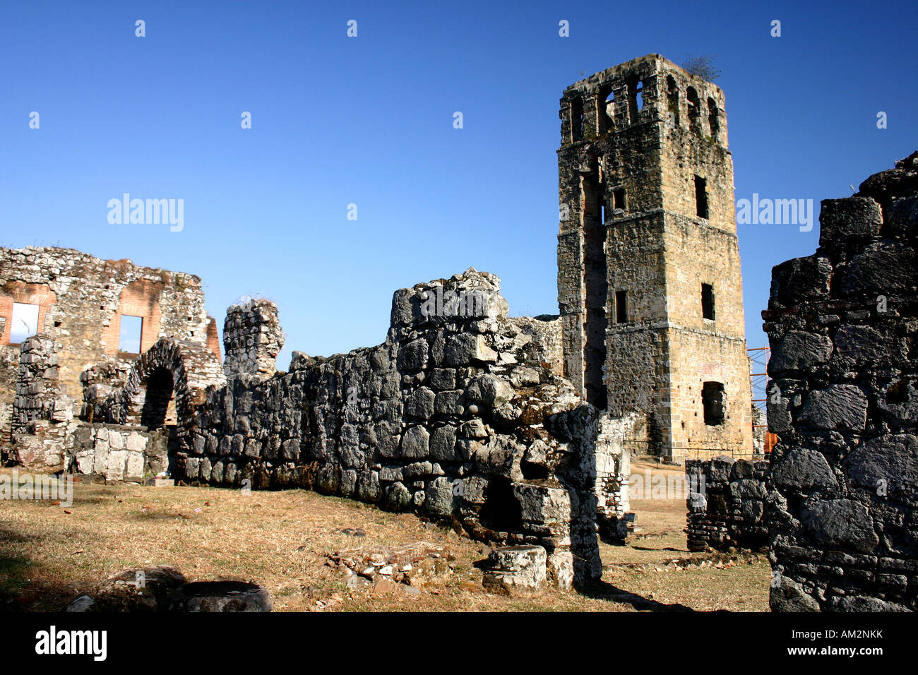 Ruines de la vieille ville de Panama détruit par Sir Henry Morgan le ...