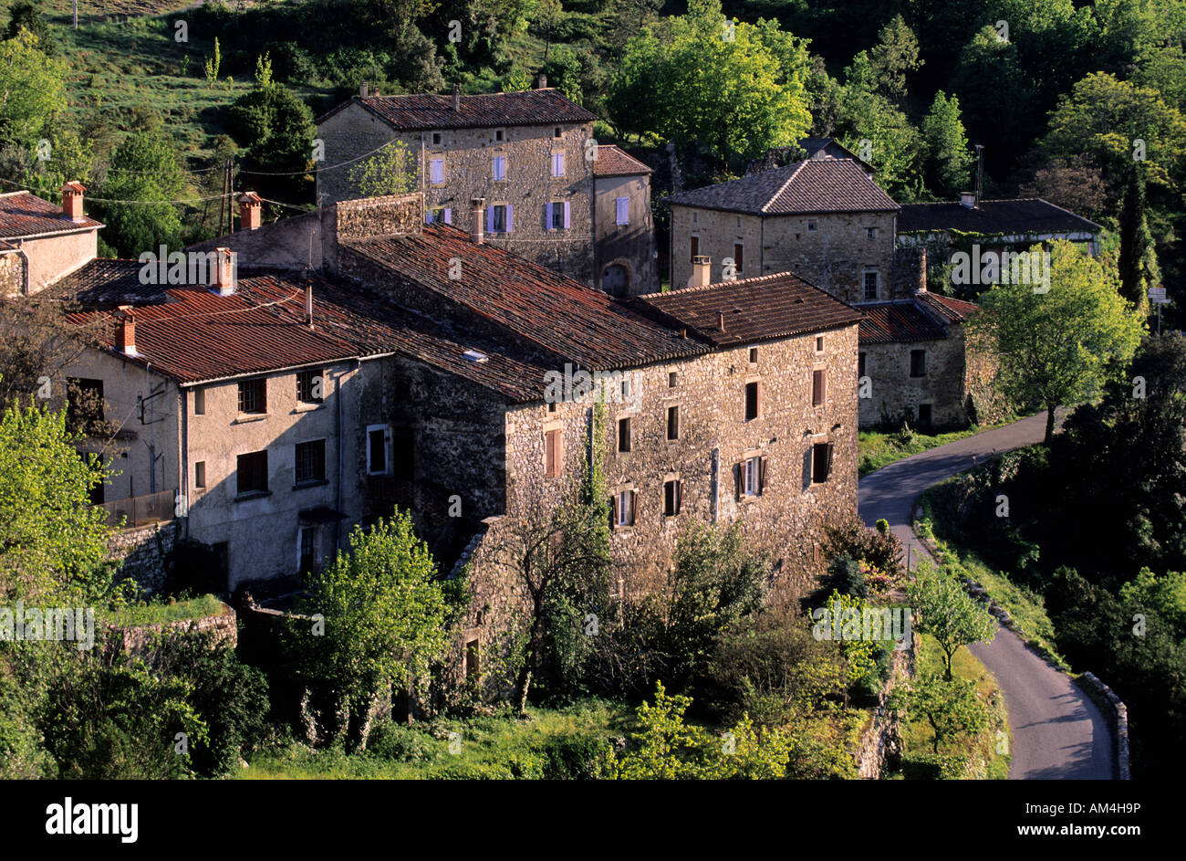 Banne village ardèche Banque de photographies et d’images à haute ...